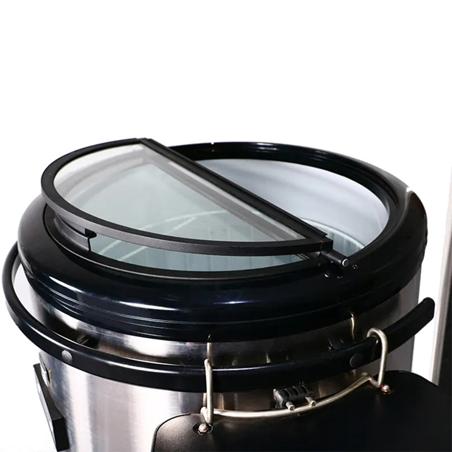 Stainless Steel Mini Bar Round Drink Station with Mobile Wheels