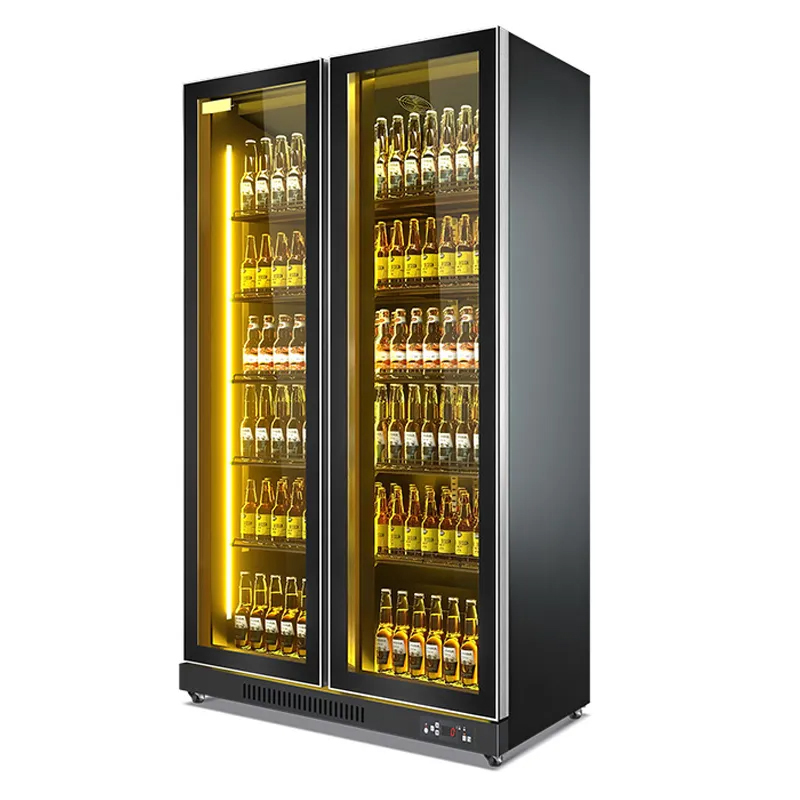Glass Door Fridge with Air Cooling 2–8℃ 1000 Litres