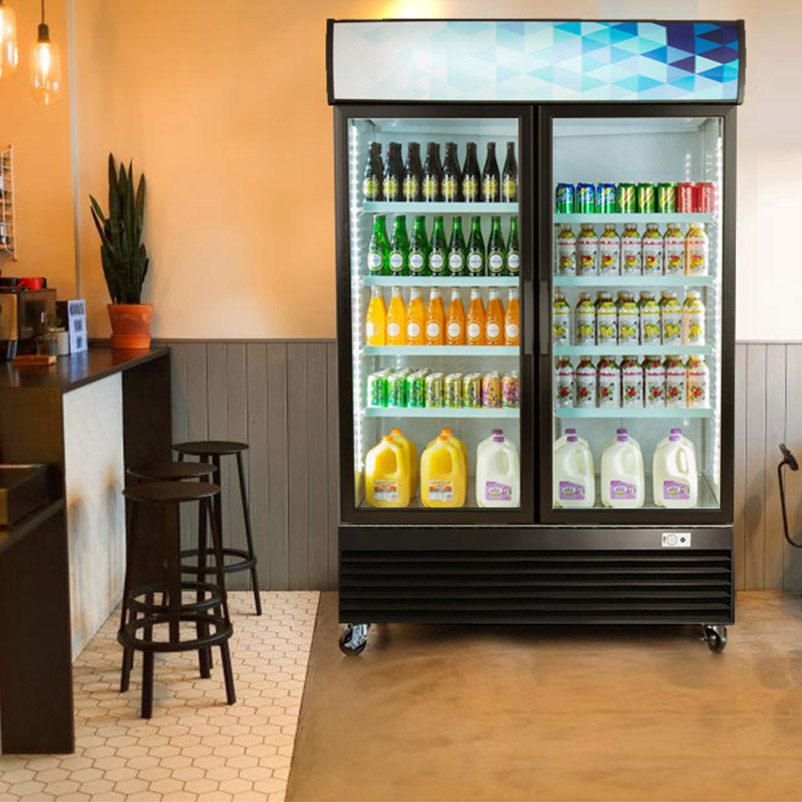 Big Commercial Refrigerator with Digital Thermostat Temperature Control ...