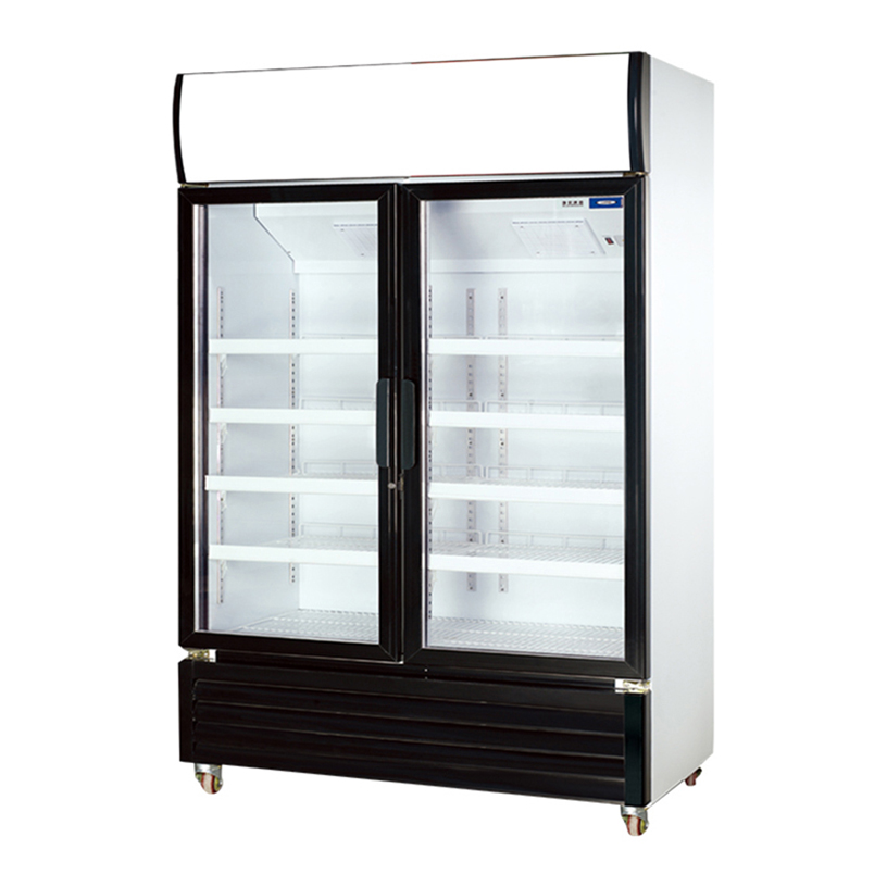 Grocery Store Swing Door Visi Merchandiser with Clear Front