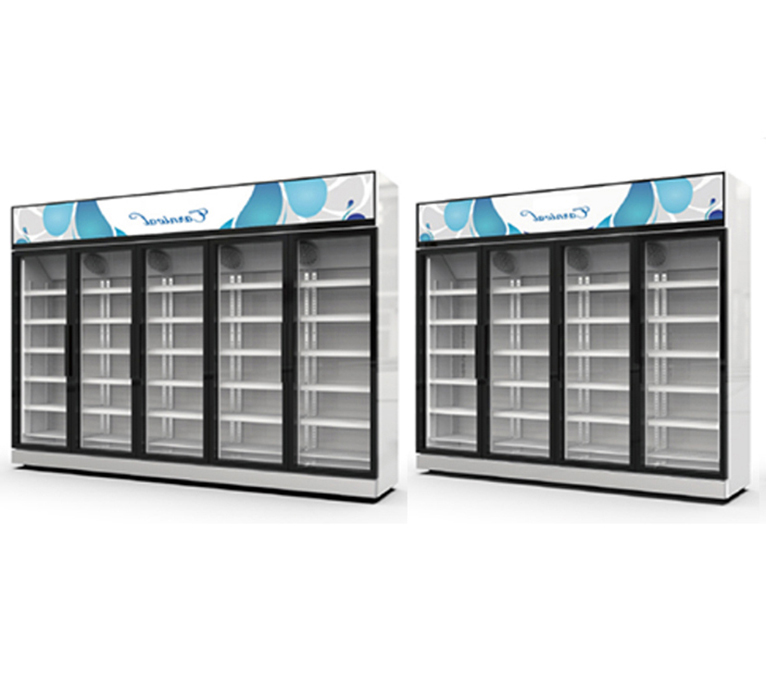 Beverage & Drinks Display Refrigerator with Glass Swing Door