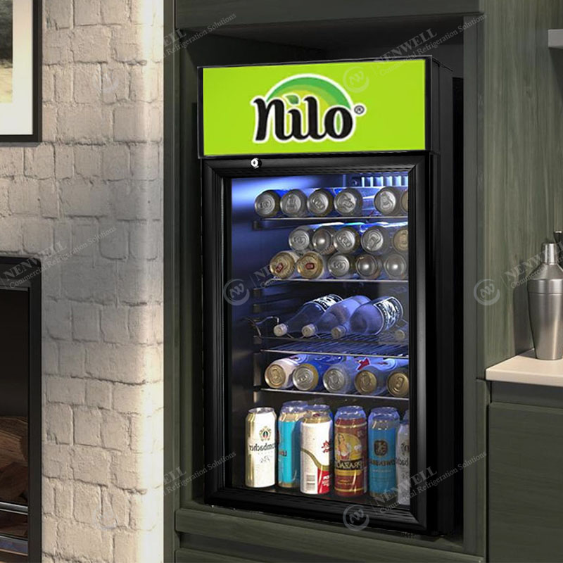 Topo Chico Water Bottle Display Cooler Fridge with Led Light Box